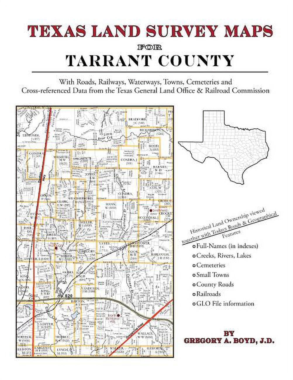 Texas Land Survey Maps for Tarrant County - Walmart.com