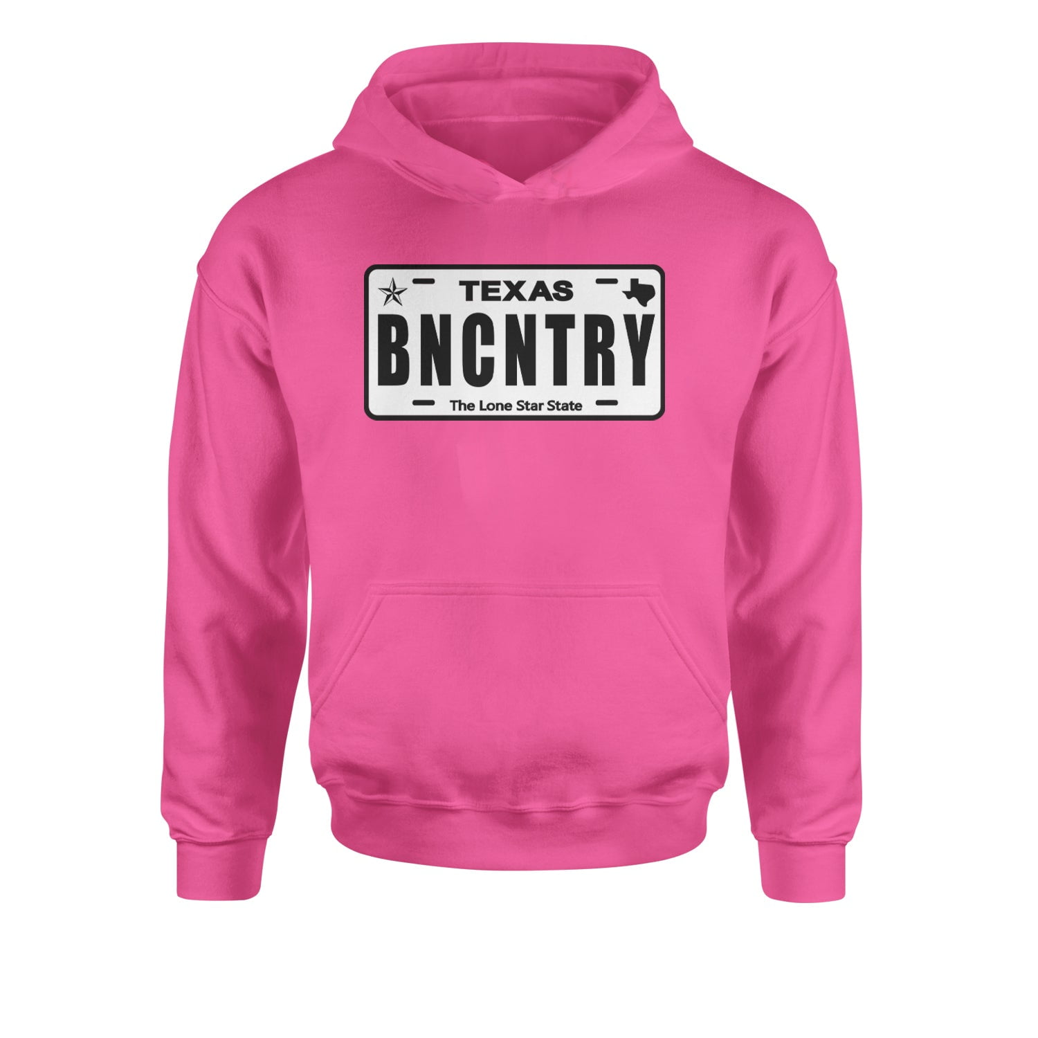 Texas License Plate BNCNTRY Youth-Sized Hoodie - Walmart.com