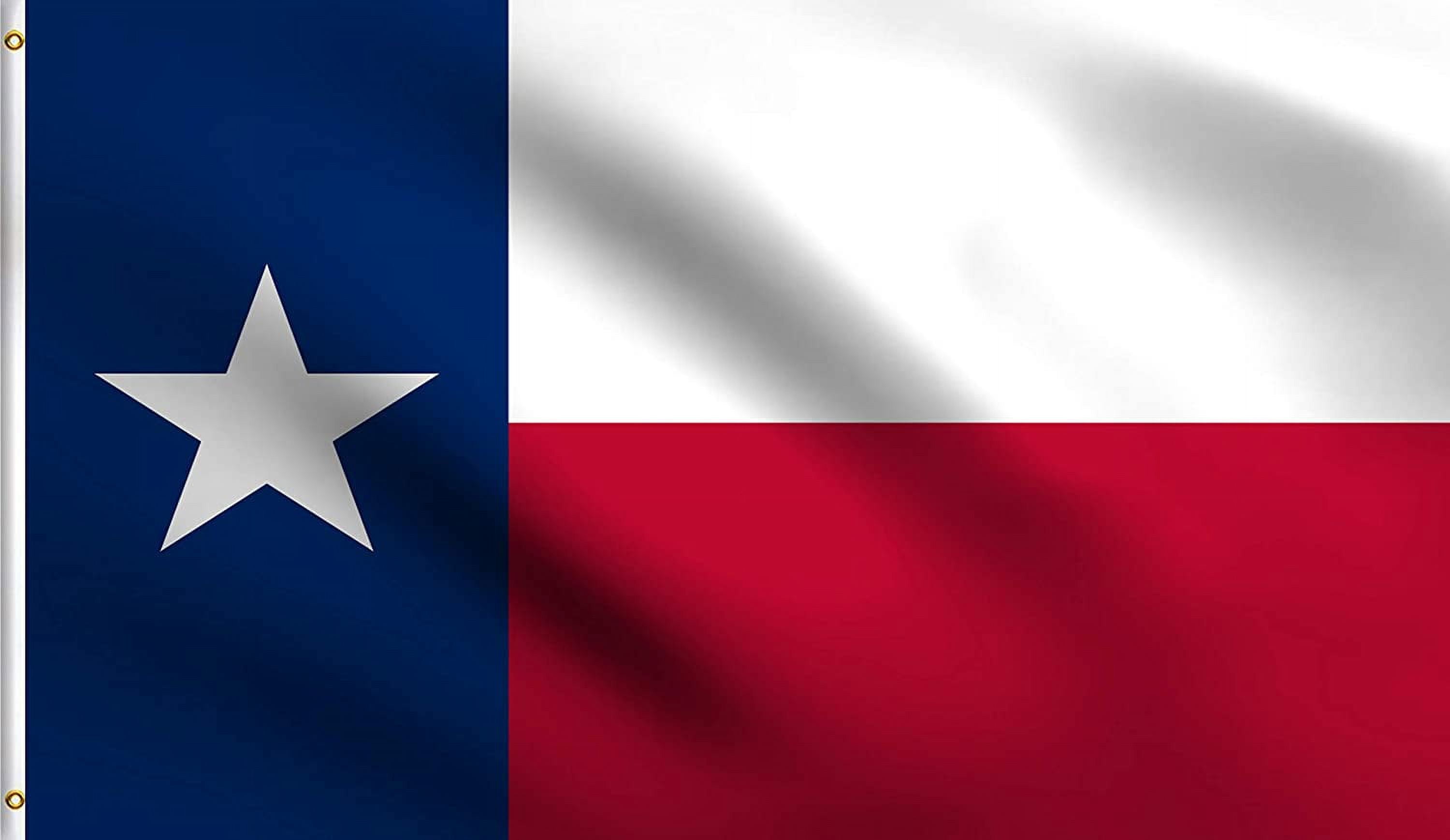 Texas Lone Star State Flag ,100% Polyester Flag UV Resistant (3X5 ft ...