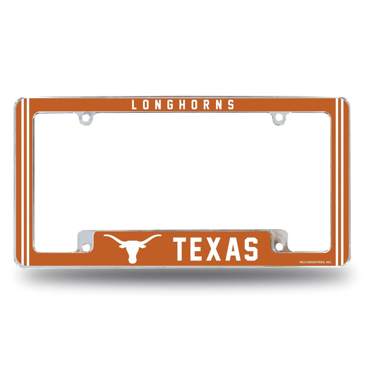 Texas Longhorn's Chrome Metal License Plate Frame - Walmart.com