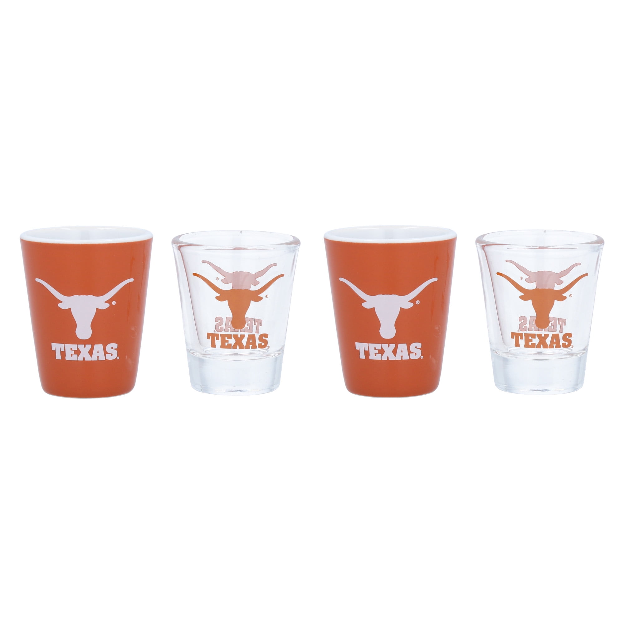 Texas Longhorns Four-Pack Shot Glass Set - Walmart.com