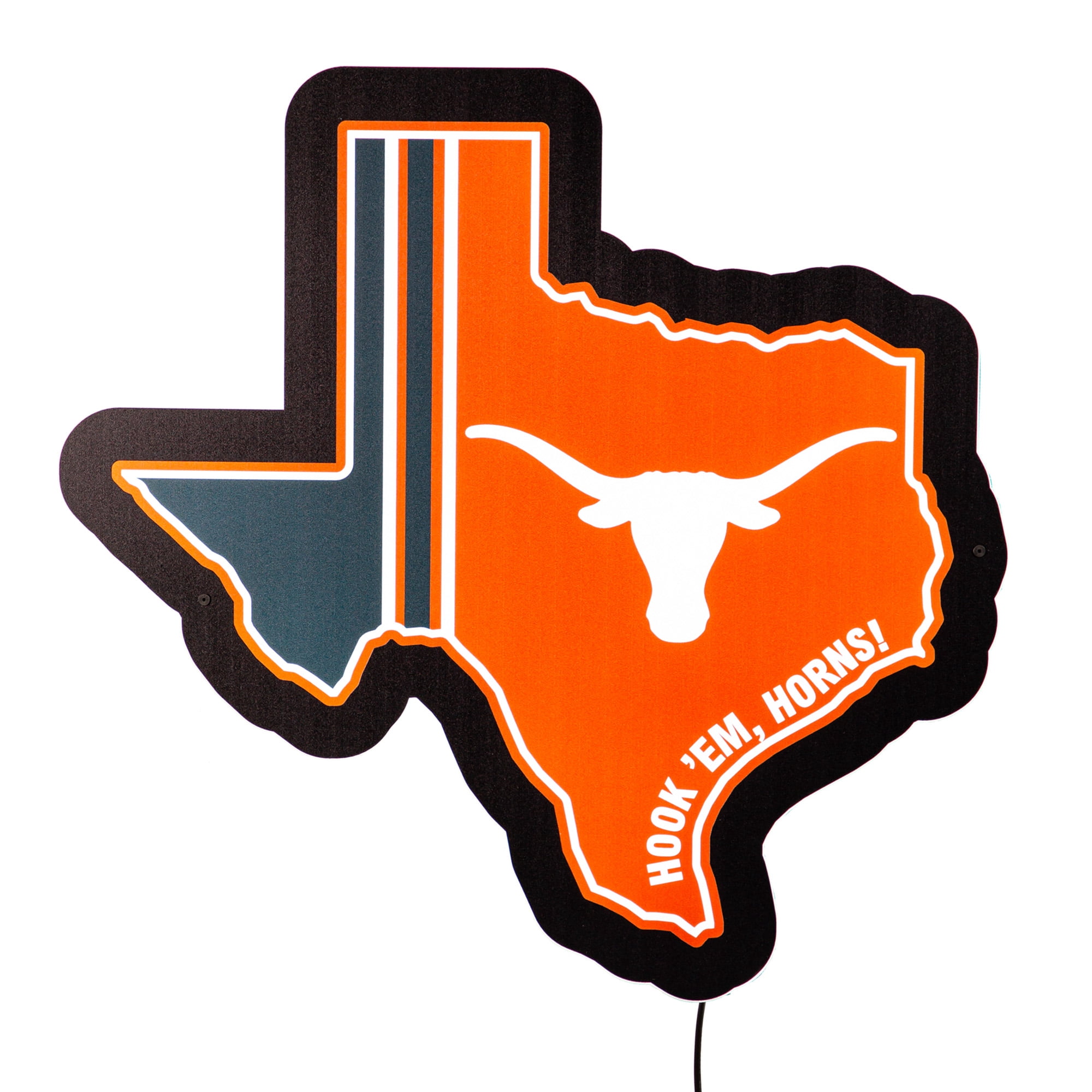 Texas Longhorns LED State Shape Wall Sign - Walmart.com