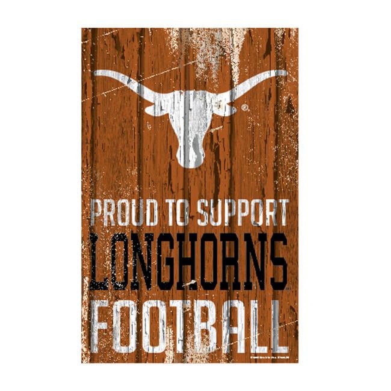 Texas Longhorns Sign 11x17 Wood Proud to Support Design - Walmart.com