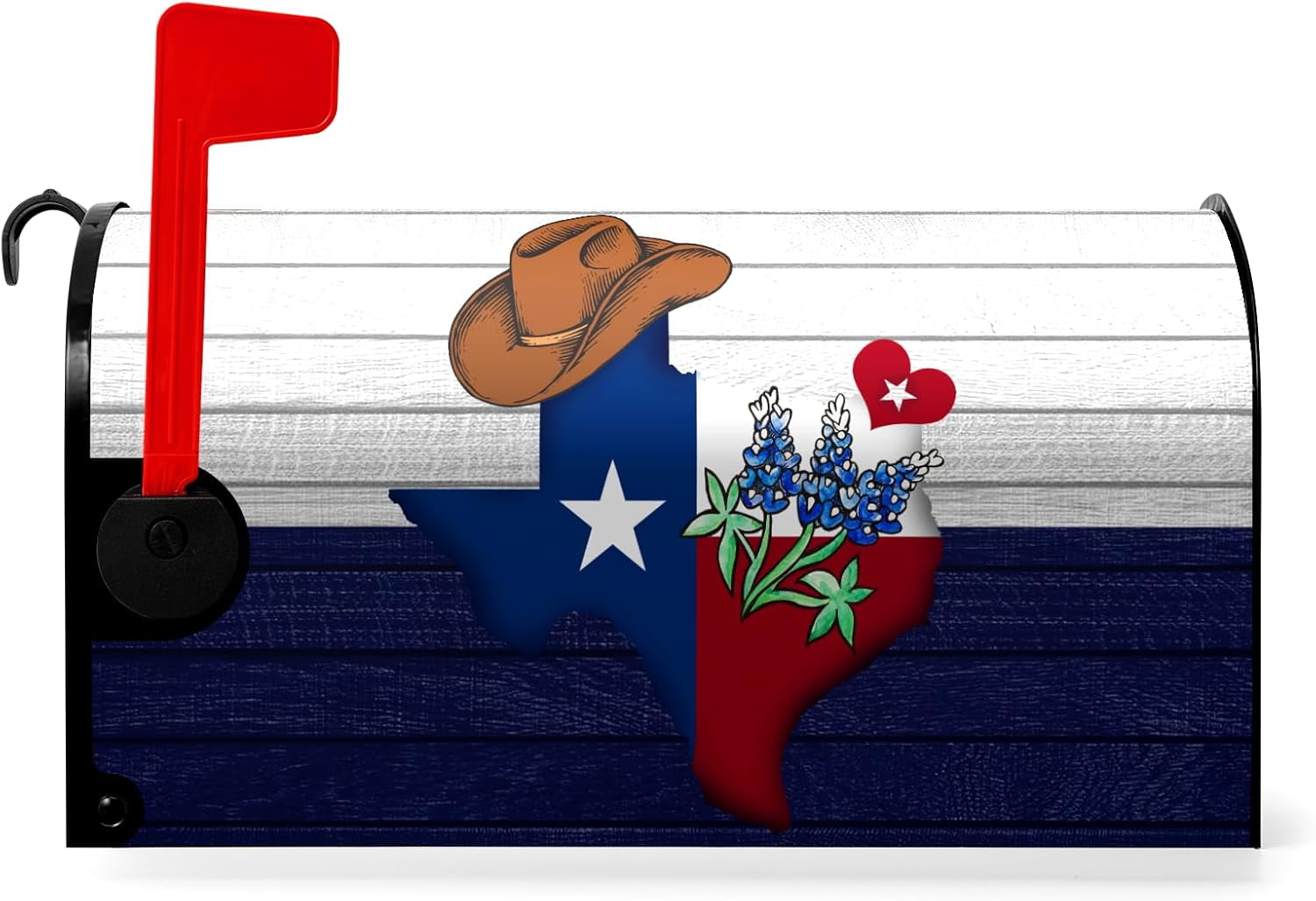 Texas Mailbox Cover Magnetic Cowboy Hat Texas Bluebonnet Waterproof ...