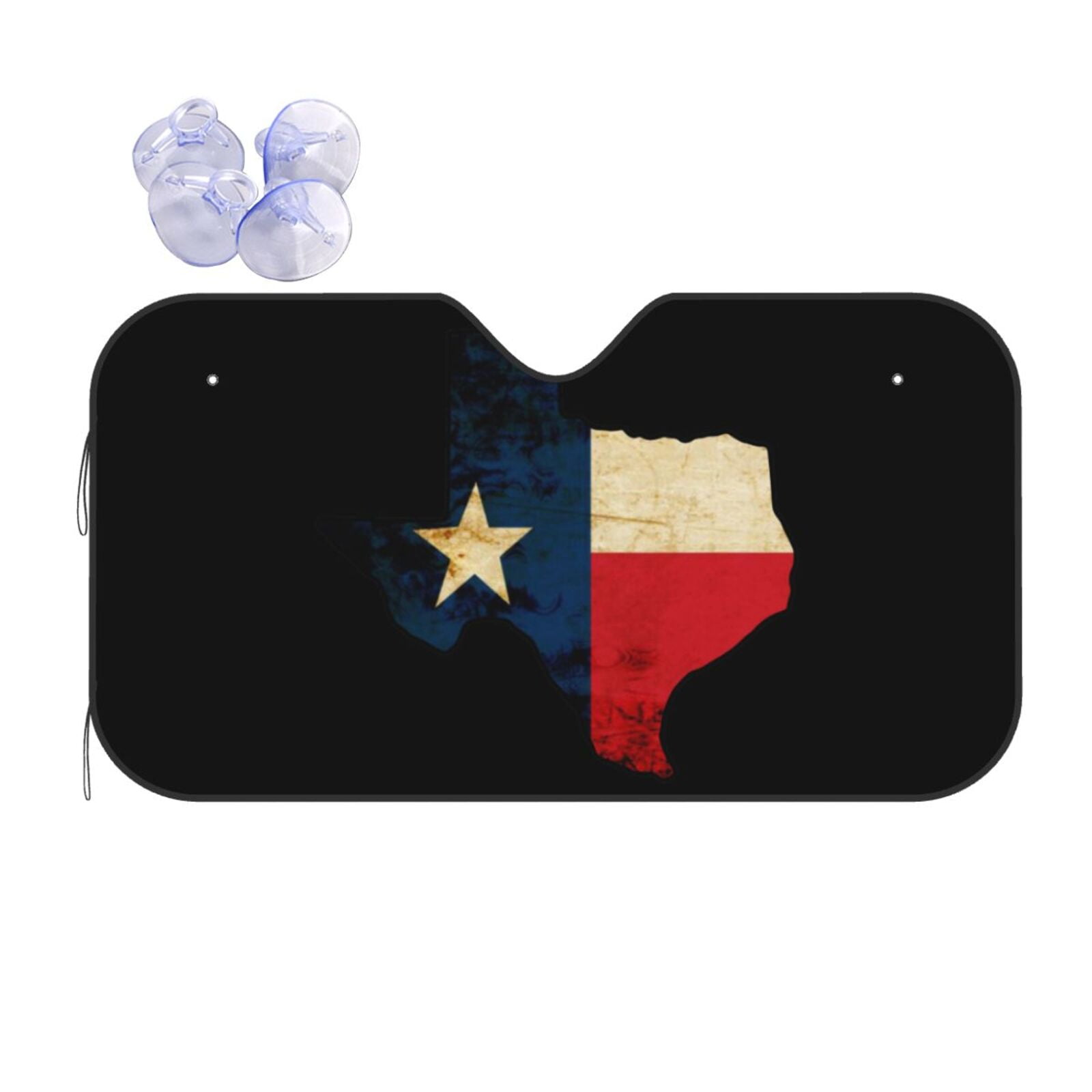 Texas Map Flag Car Sun Shade Windshield Portable Sun Blocker for Car ...