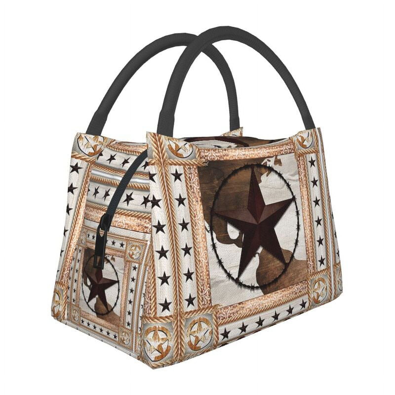 Texas Map Star Lunch Boxes Women Western Texas Star Thermal Cooler Food ...