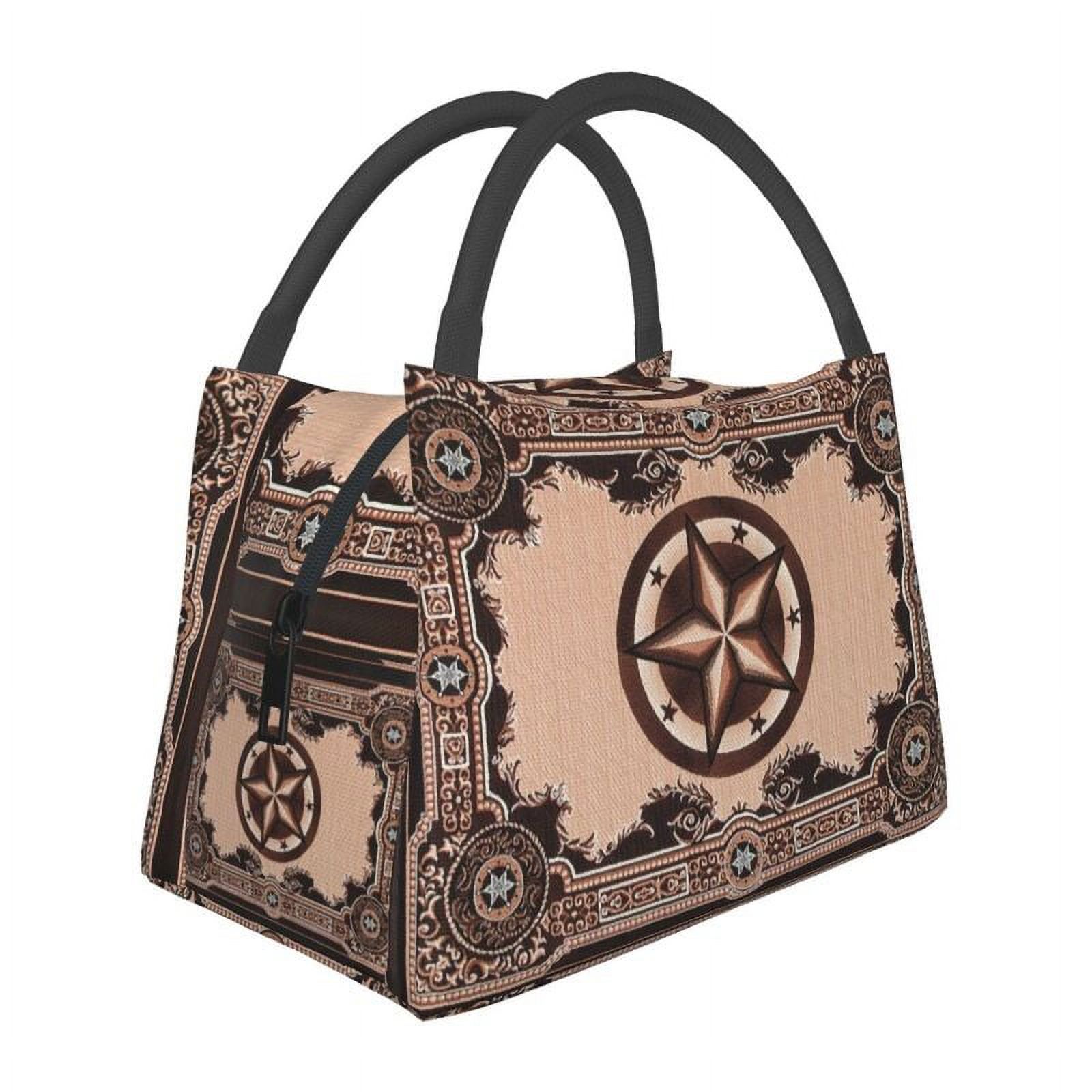 Texas Map Star Lunch Boxes Women Western Texas Star Thermal Cooler Food ...