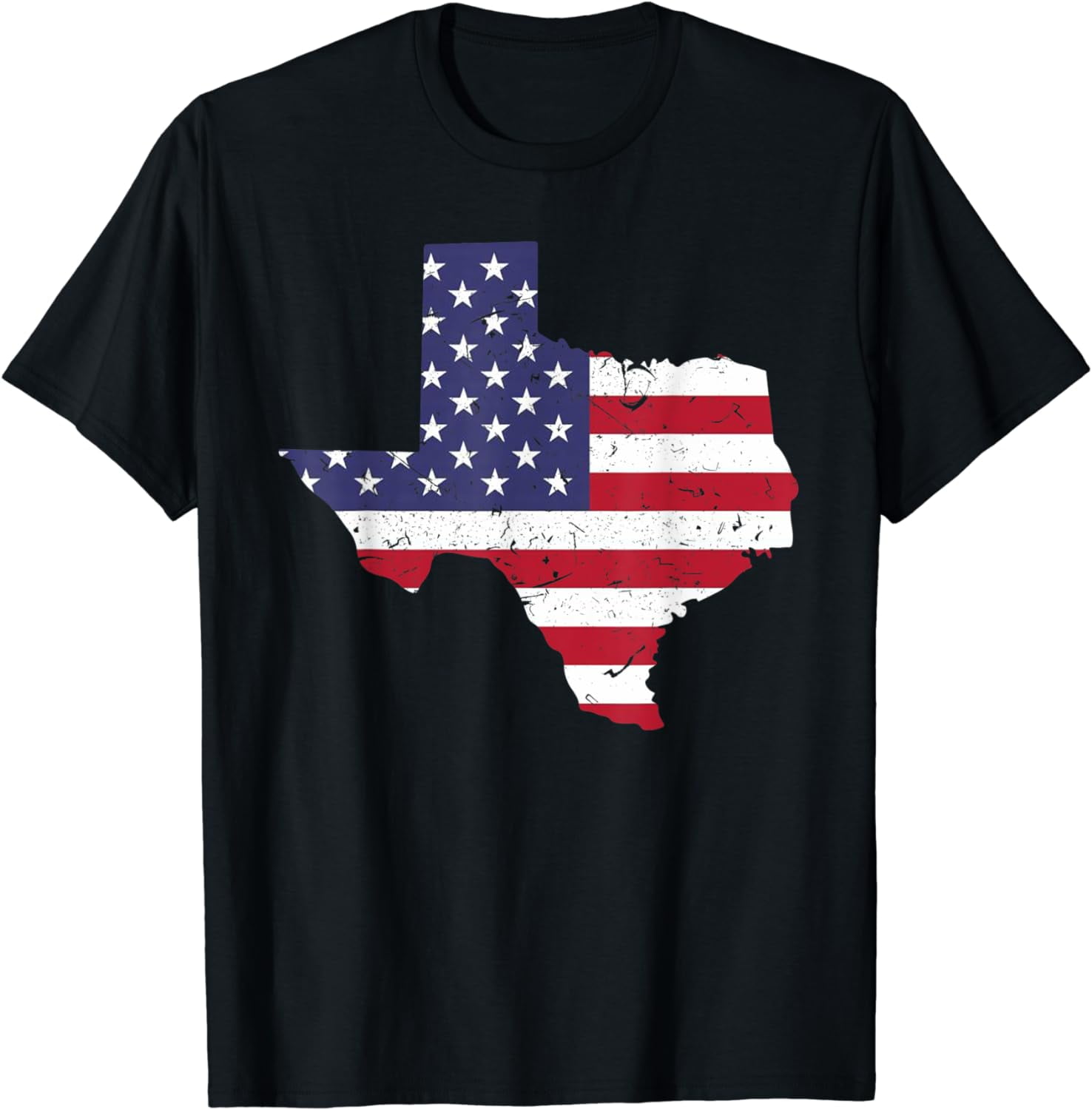 Texas Map State American Flag Shirt 4th Of July Pride Tee - Walmart.com