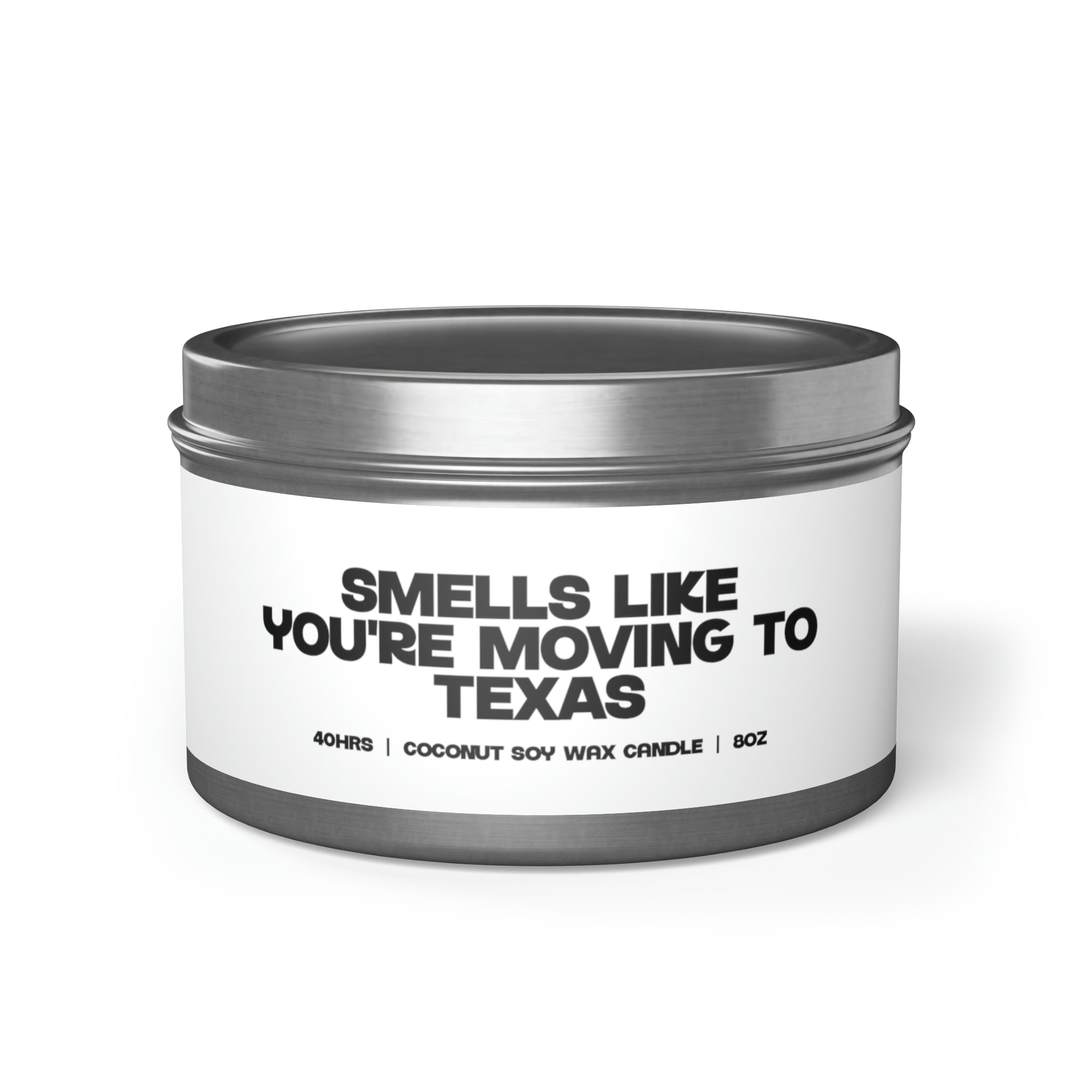 Texas Moving Away Friend Family Tin Candle Gift Decor Vanilla Coffee ...