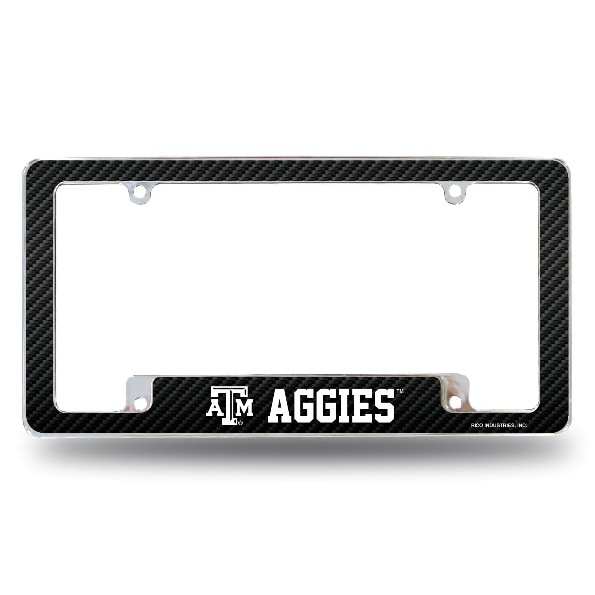 Texas NCAA A & M - The Aggies Chrome Metal License Plate Frame with ...