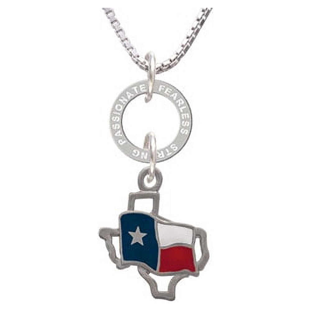 Texas Outline with Flag - Passionate Fearless Strong Eternity Ring ...