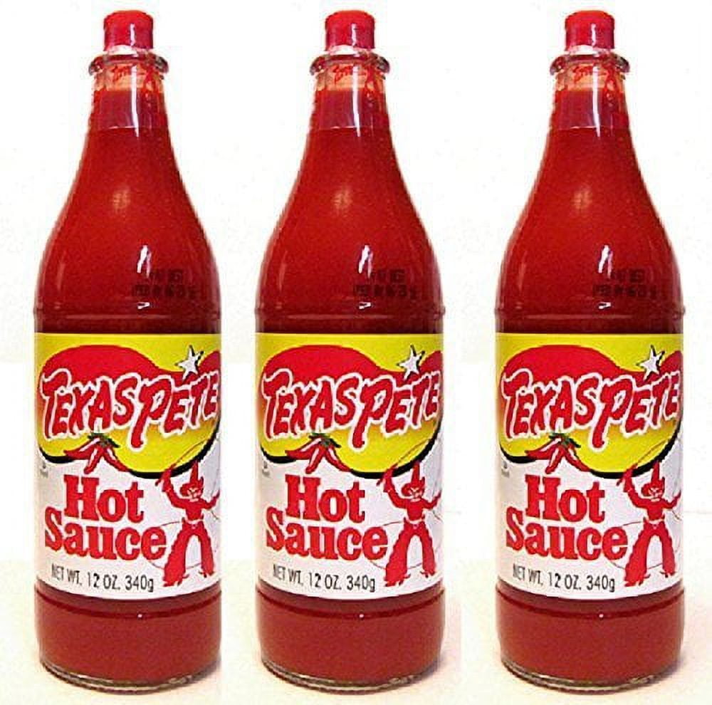 Texas Pete Original Hot Sauce (Pack of 3) Large 12 oz Bottles by Texas ...