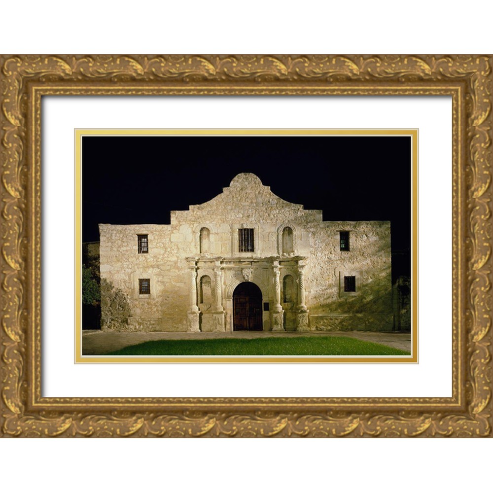Texas Picture Archive 18x13 Gold Ornate Wood Framed with Double Matting ...