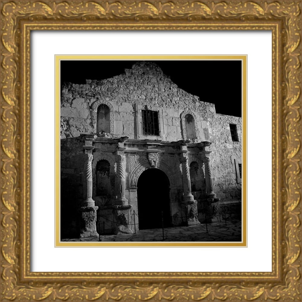Texas Picture Archive 20x20 Gold Ornate Wood Framed with Double Matting ...