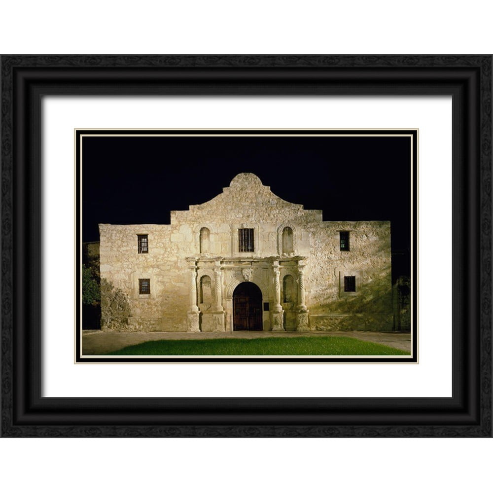 Texas Picture Archive 24x17 Black Ornate Wood Framed with Double ...