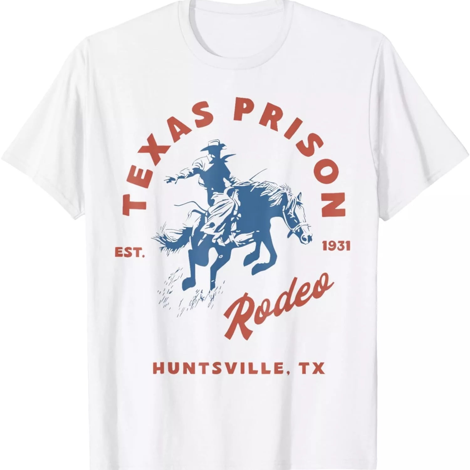 Texas Prison Rodeo Cowboy Western T-Shirt - Walmart.com