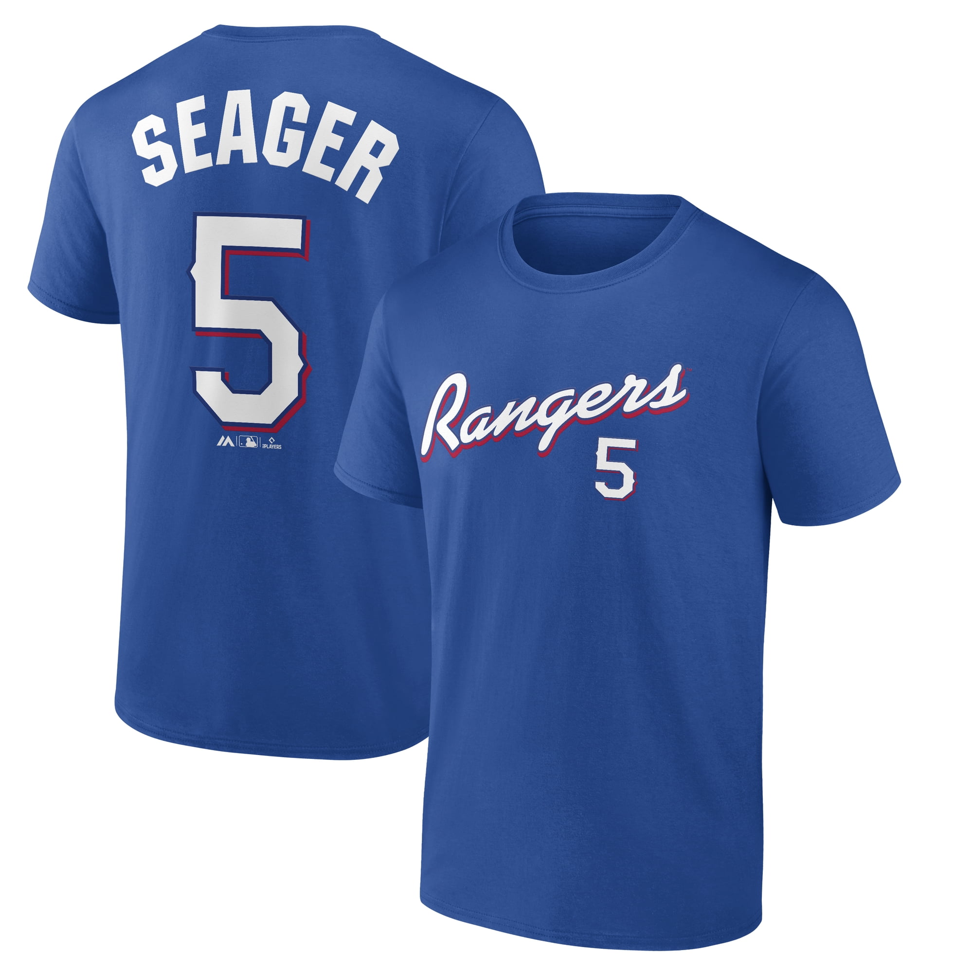 Men's Corey Seager Royal Texas Rangers Road Name & Number T-Shirt ...