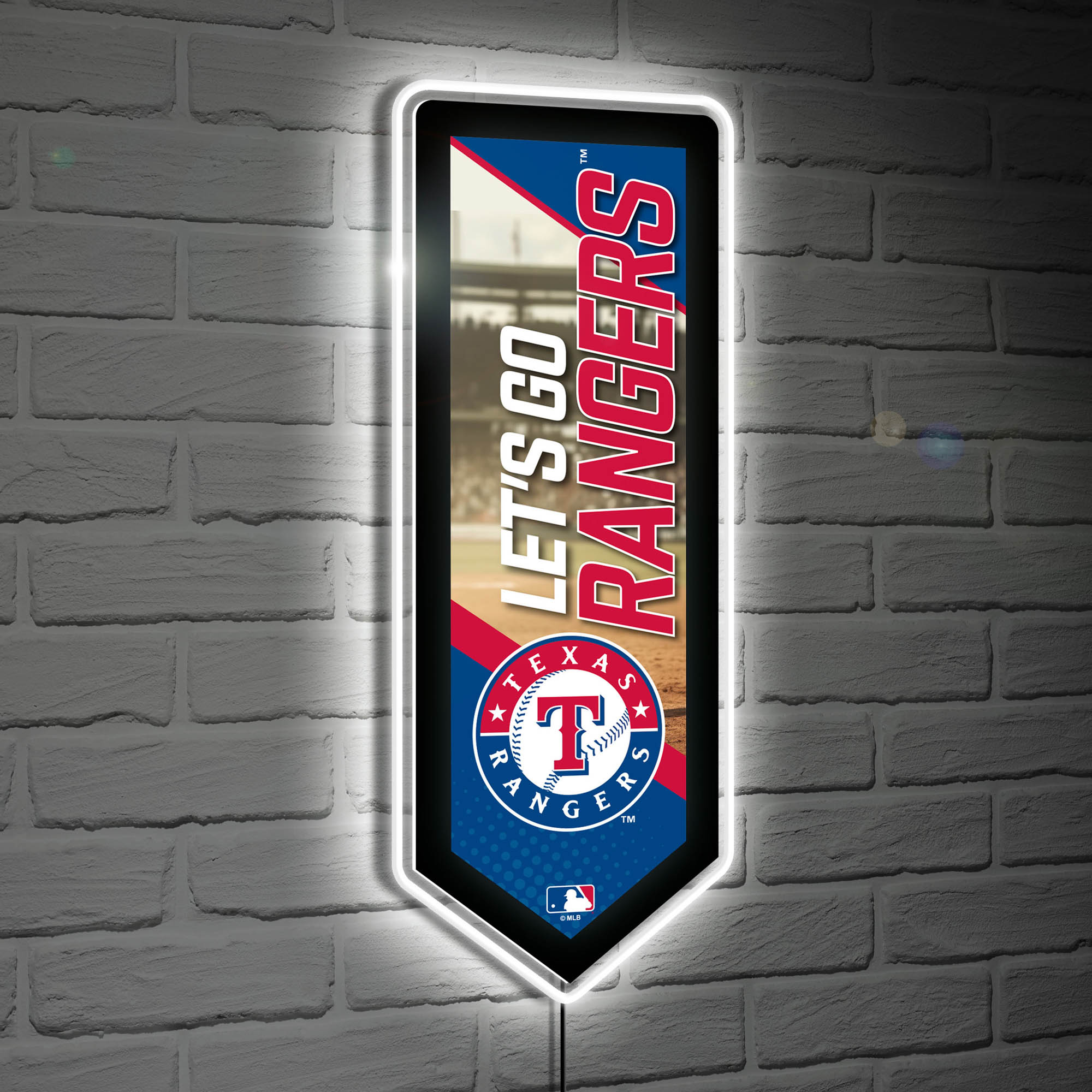 Texas Rangers LED Wall Pennant - Walmart.com