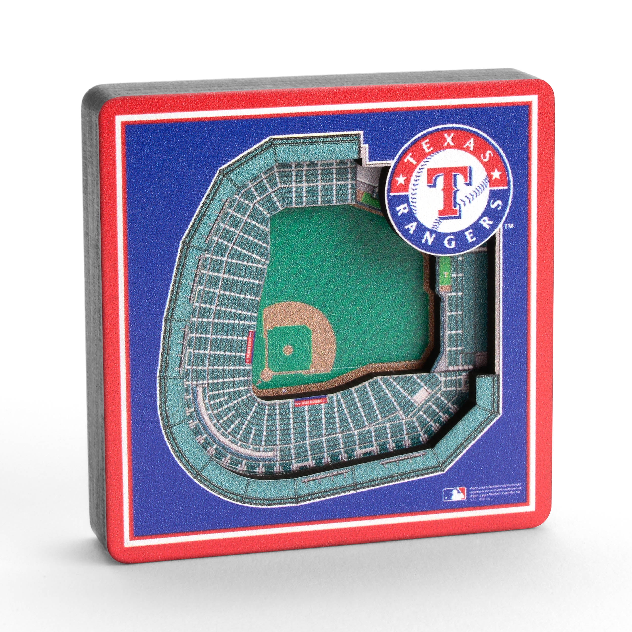 Texas Rangers Stadium Replica Magnet - 3D View Souvenir for Home/Office ...