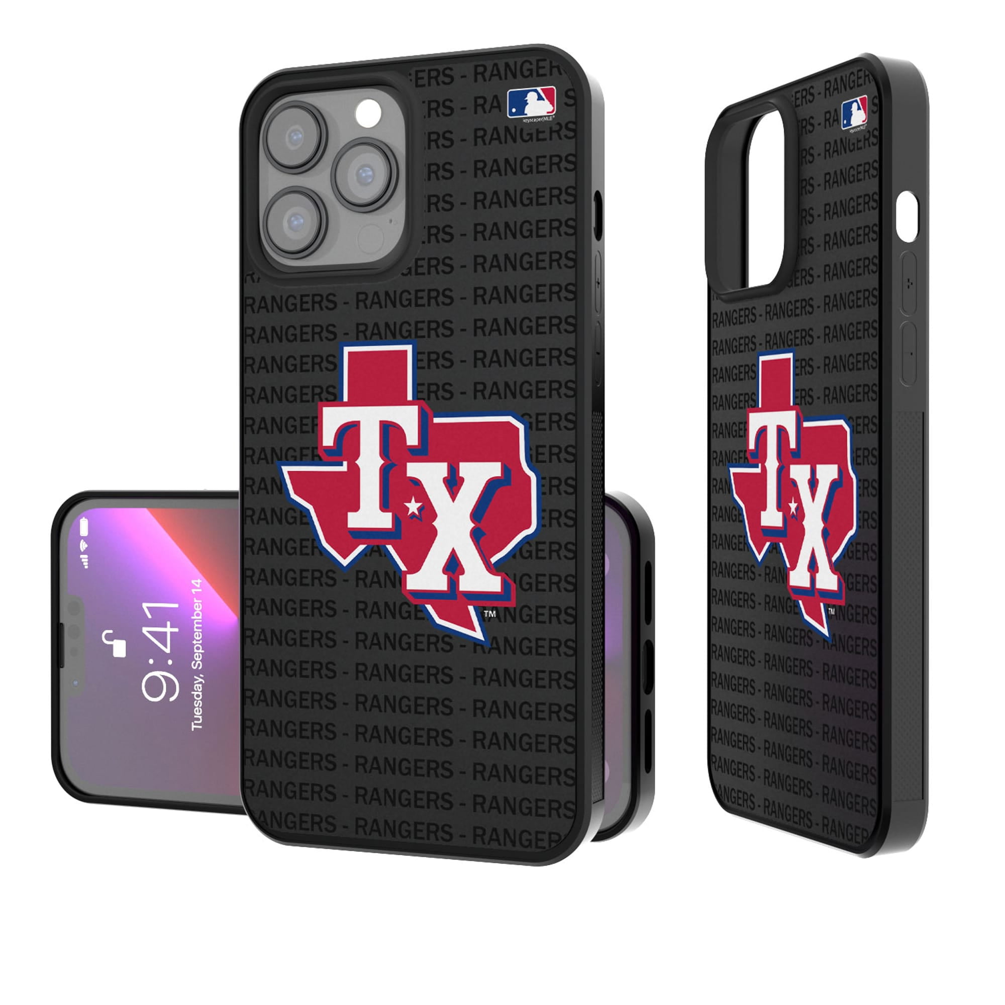 Texas Rangers State Logo iPhone Text Backdrop Design Bump Case ...