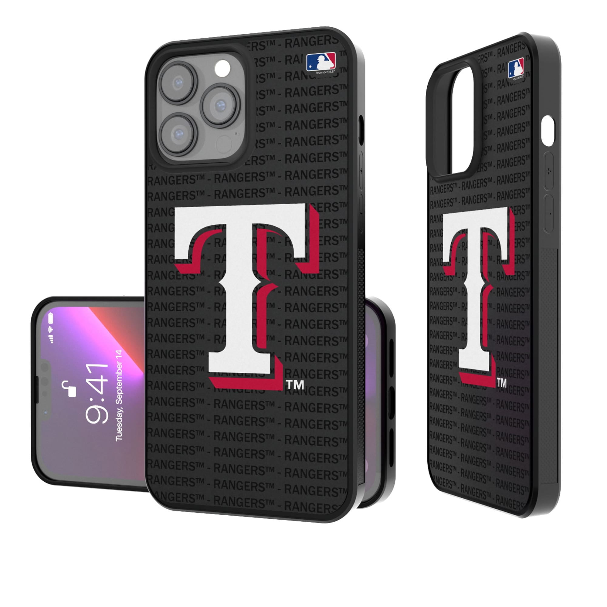 Texas Rangers Text Backdrop Design iPhone Bump Case - Walmart.com
