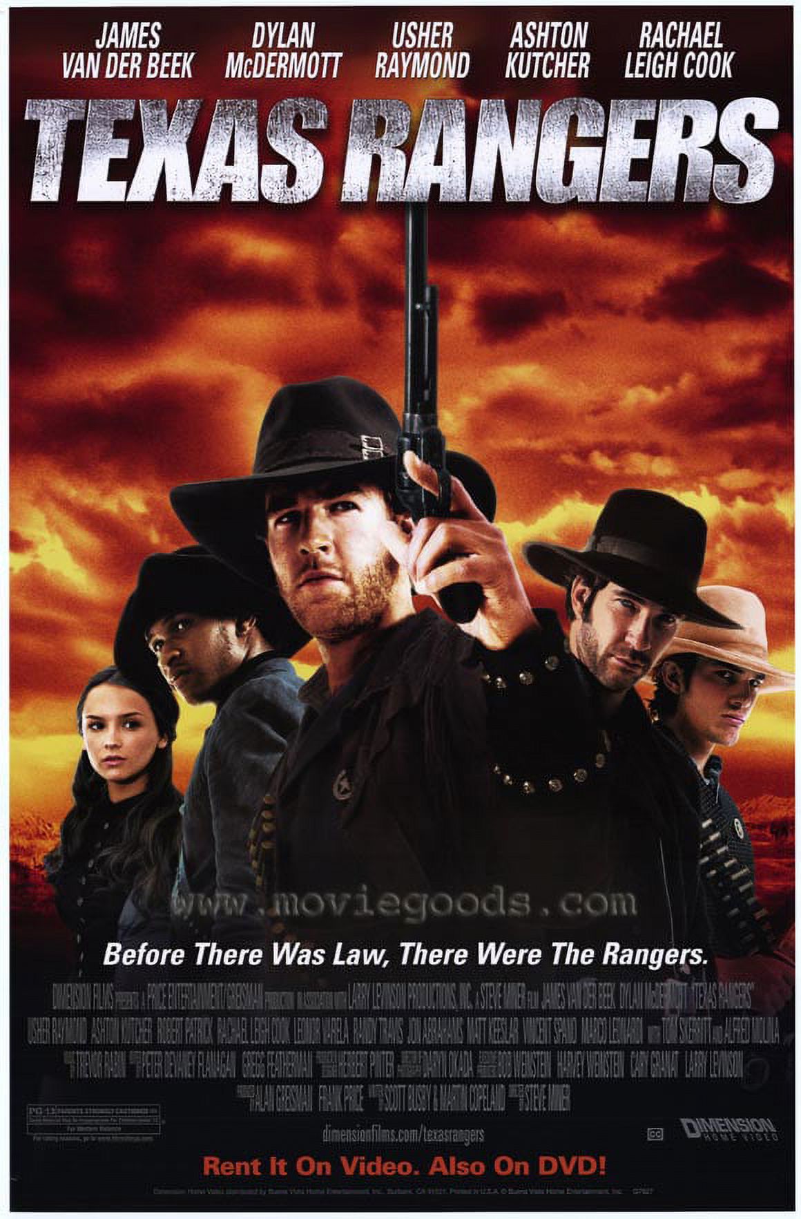 Texas Rangers - movie POSTER (Style B) (11" x 17") (2001) - Walmart.com