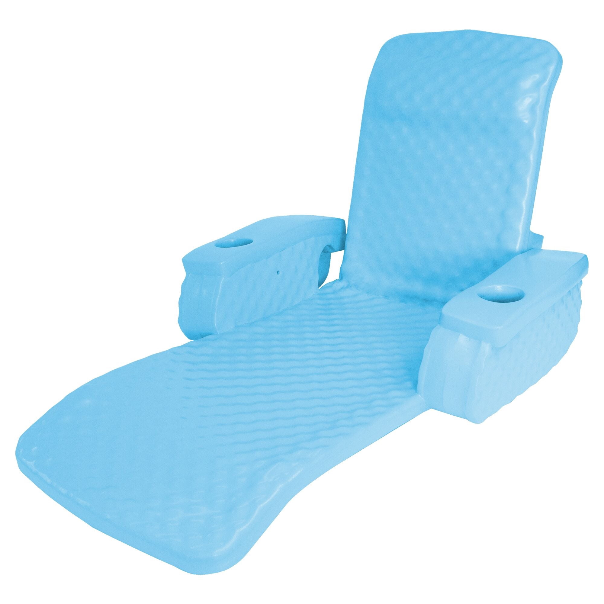 Texas Rec 31" Folding Baja 1-Person Swimming Pool Float Lounge - Marina ...