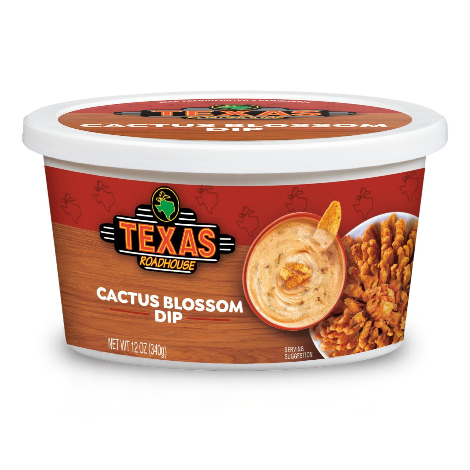 Texas Roadhouse Cactus Blossom Dip Plastic Tub 12z - Walmart.com