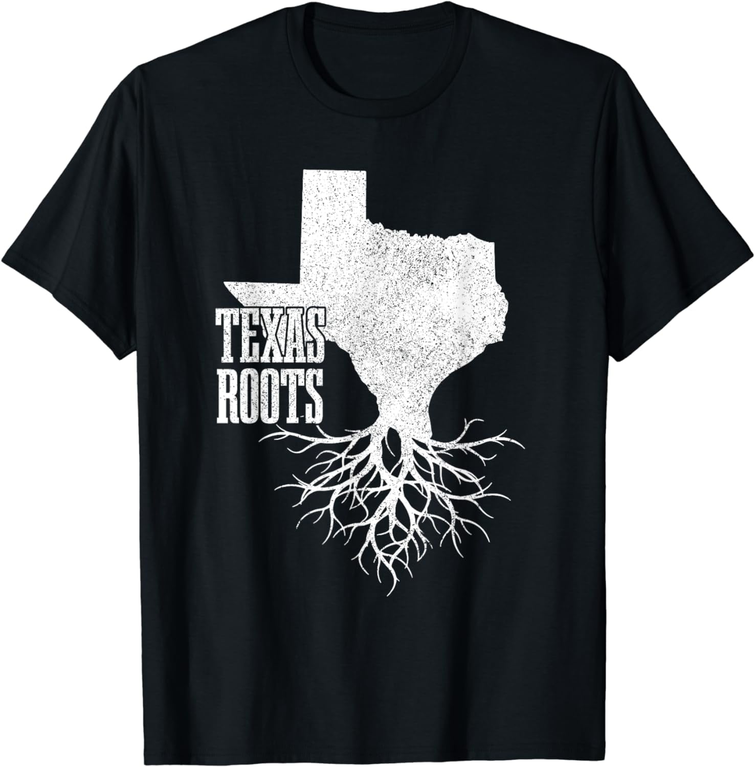 Texas Roots Vintage USA Patriotic Pride State Map T-Shirt - Walmart.com