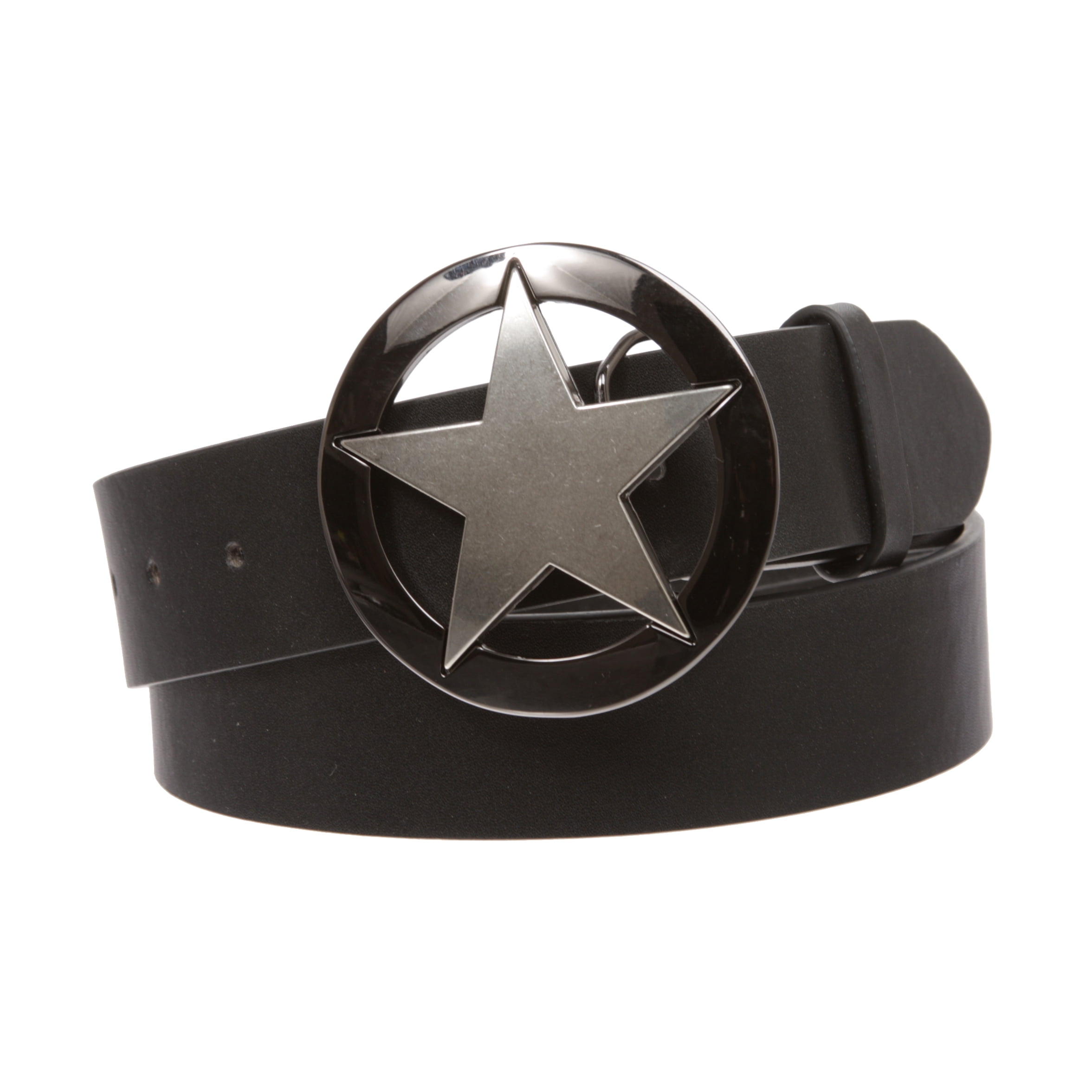 Texas Star Belt & Buckle Combo – PU Leather Snap-On Belt – 19 Colors ...