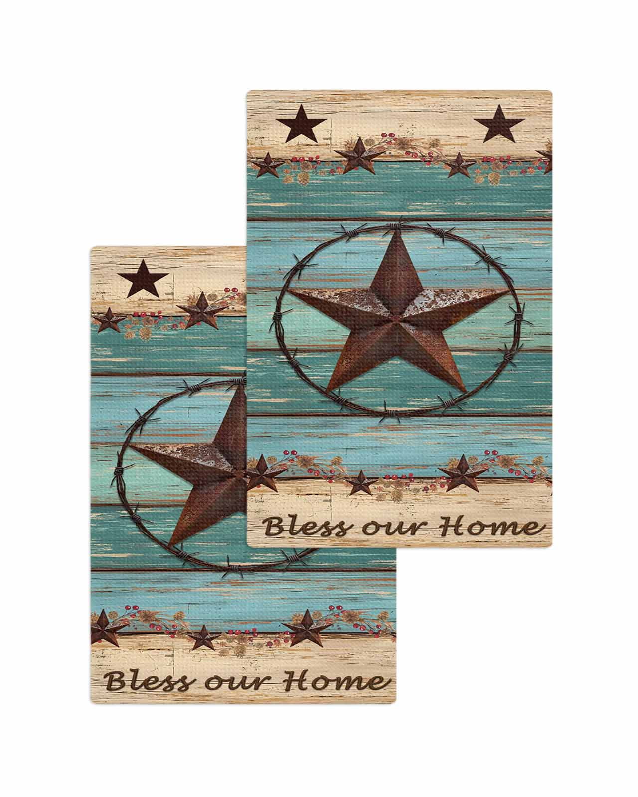 Texas Star Country Kitchen Dish Towels for Drying Dishes Set of 2 ...