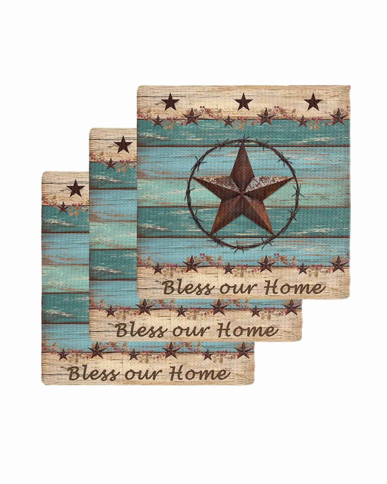 Texas Star Country Kitchen Dish Towels for Drying Dishes Set of 3 ...