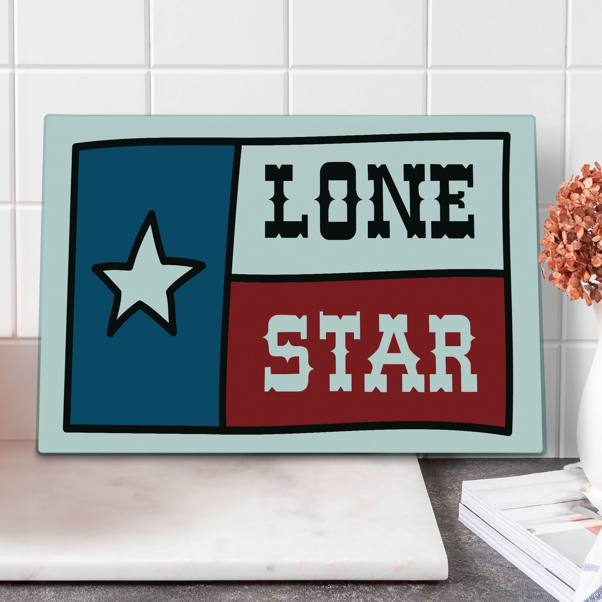Texas Star Cutting Board, Lone Star Flag United States of America ...