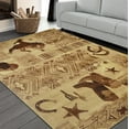 Texas Star Theme Cowboy Rug Carpet Luxury Home Dcor - Walmart.com