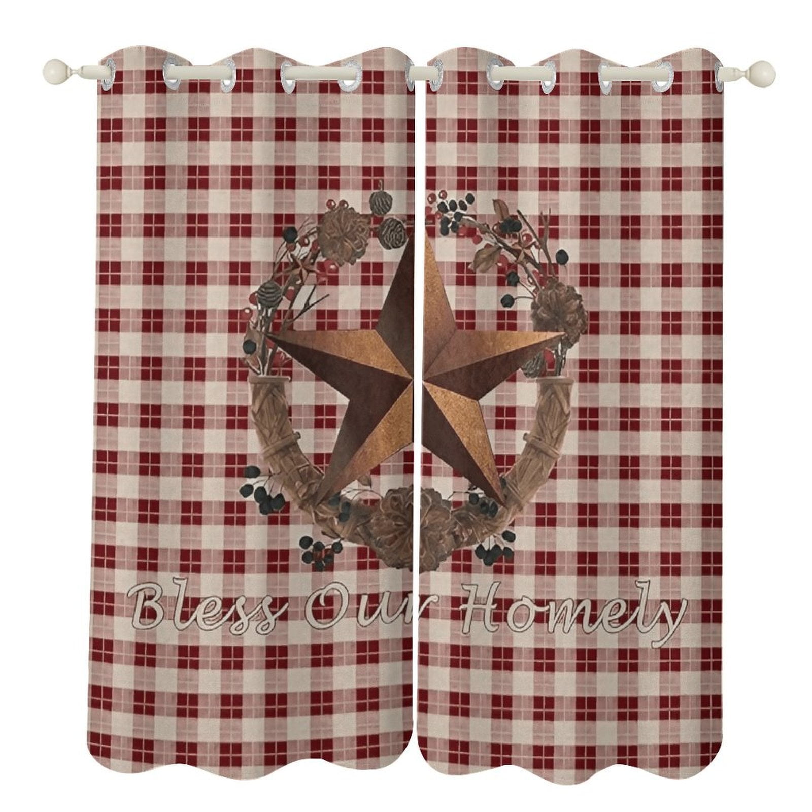 Texas Star Western Luxury Window Curtains Blinds for Living Room Kids ...