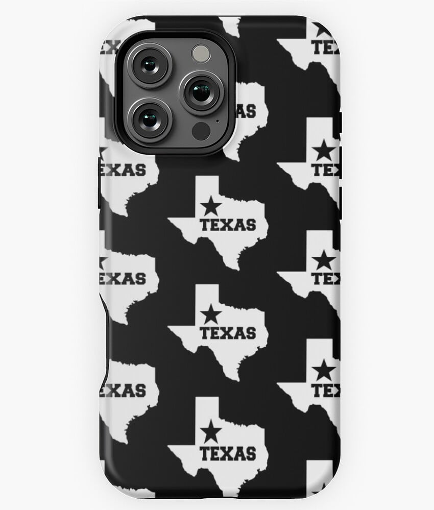Texas Star White Lone Star Symbol M6368 Phone Case for iPhone 17 16 15 ...