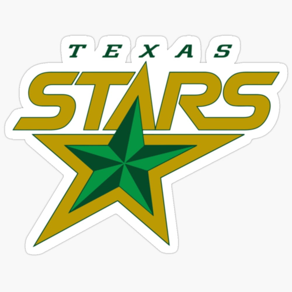 Texas Stars Logo Sticker Phone Decal Water Bottle Stickers Car Decals ...