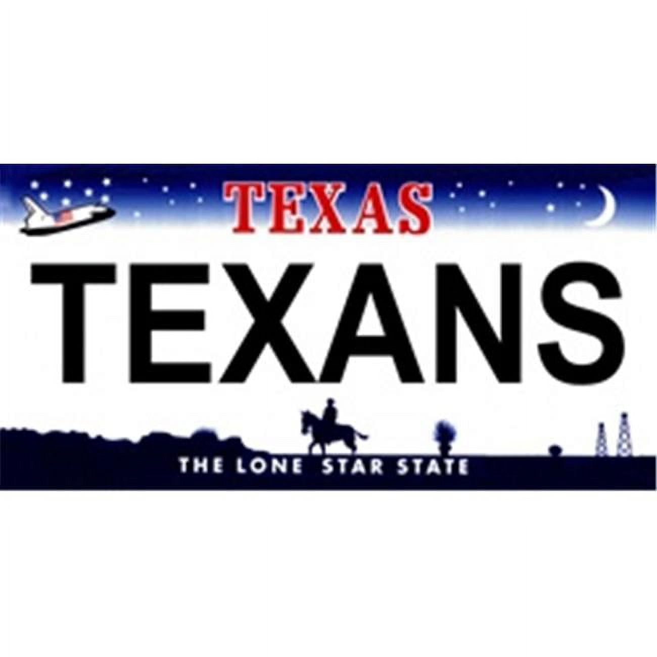 Texas State Background License Plates- Texans - Walmart.com