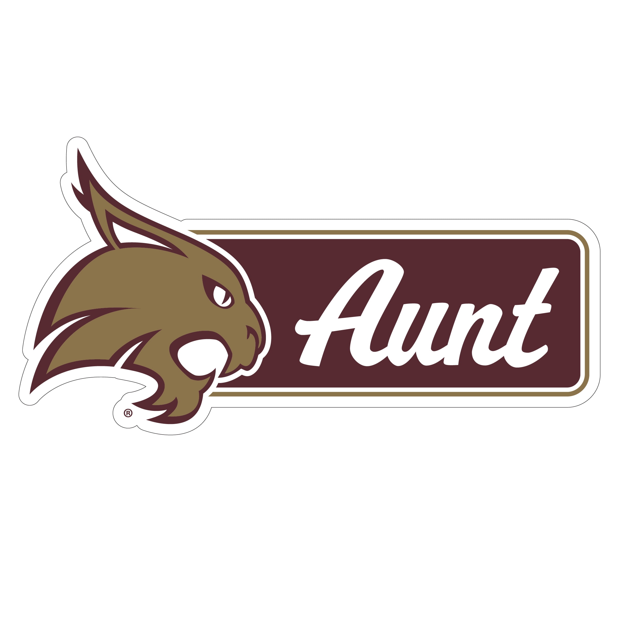 Texas State Bobcats Proud Aunt Die Cut Decal Officially Licensed ...