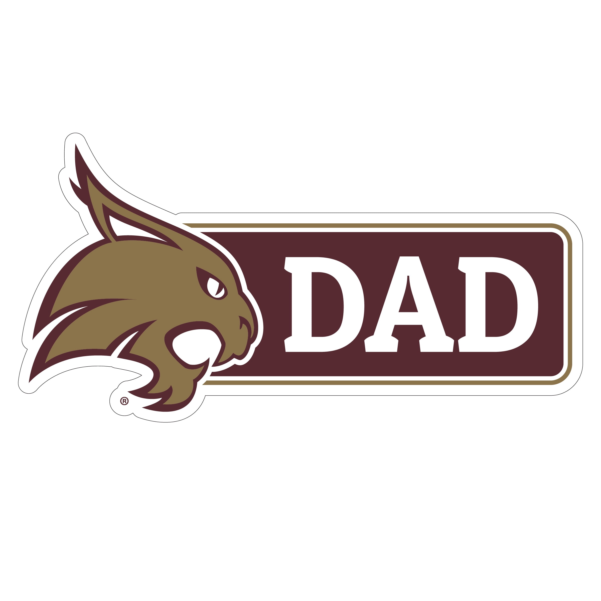 Texas State Bobcats Proud Dad Die Cut Decal Officially Licensed ...