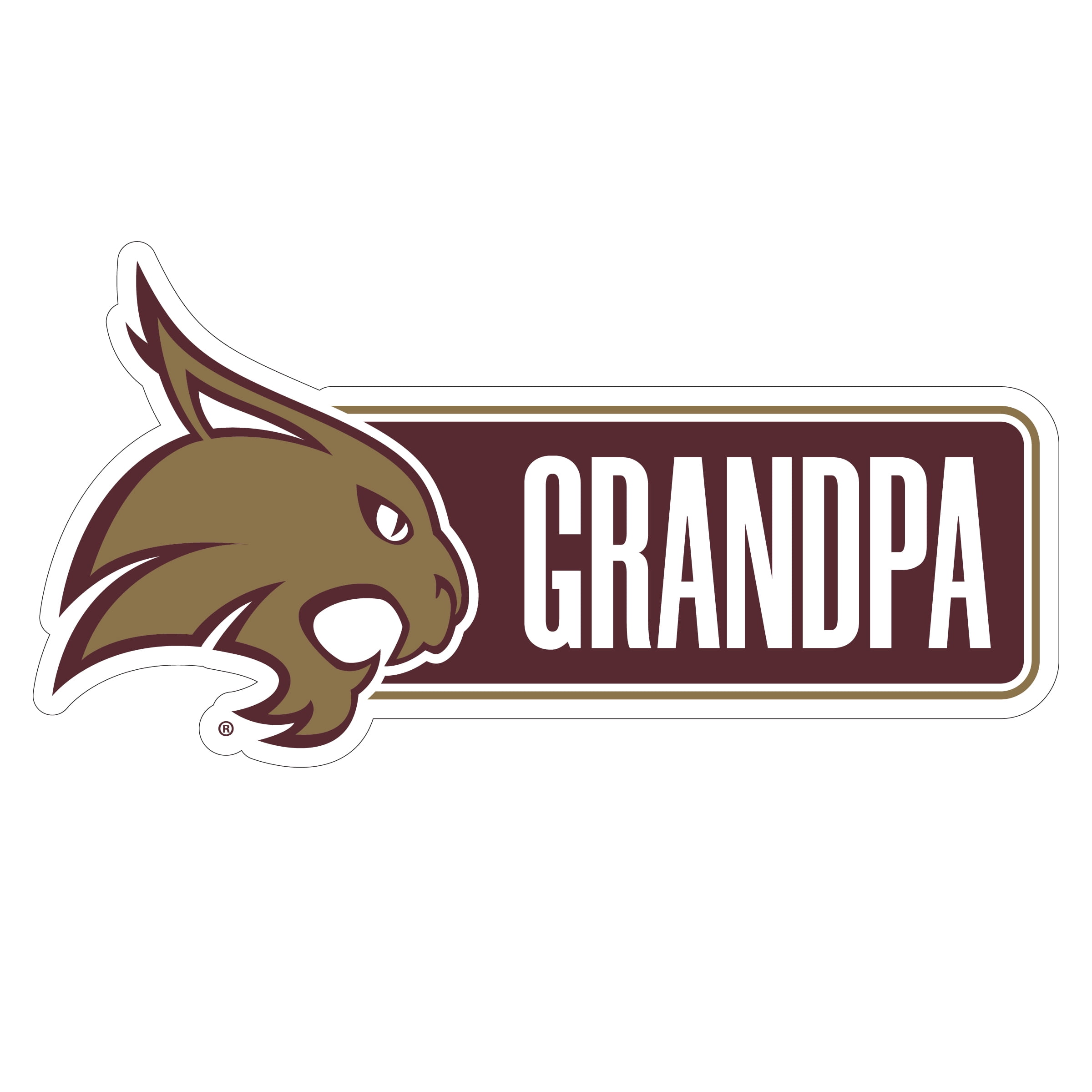 Texas State Bobcats Proud Grandma Die Cut Decal Officially Licensed ...