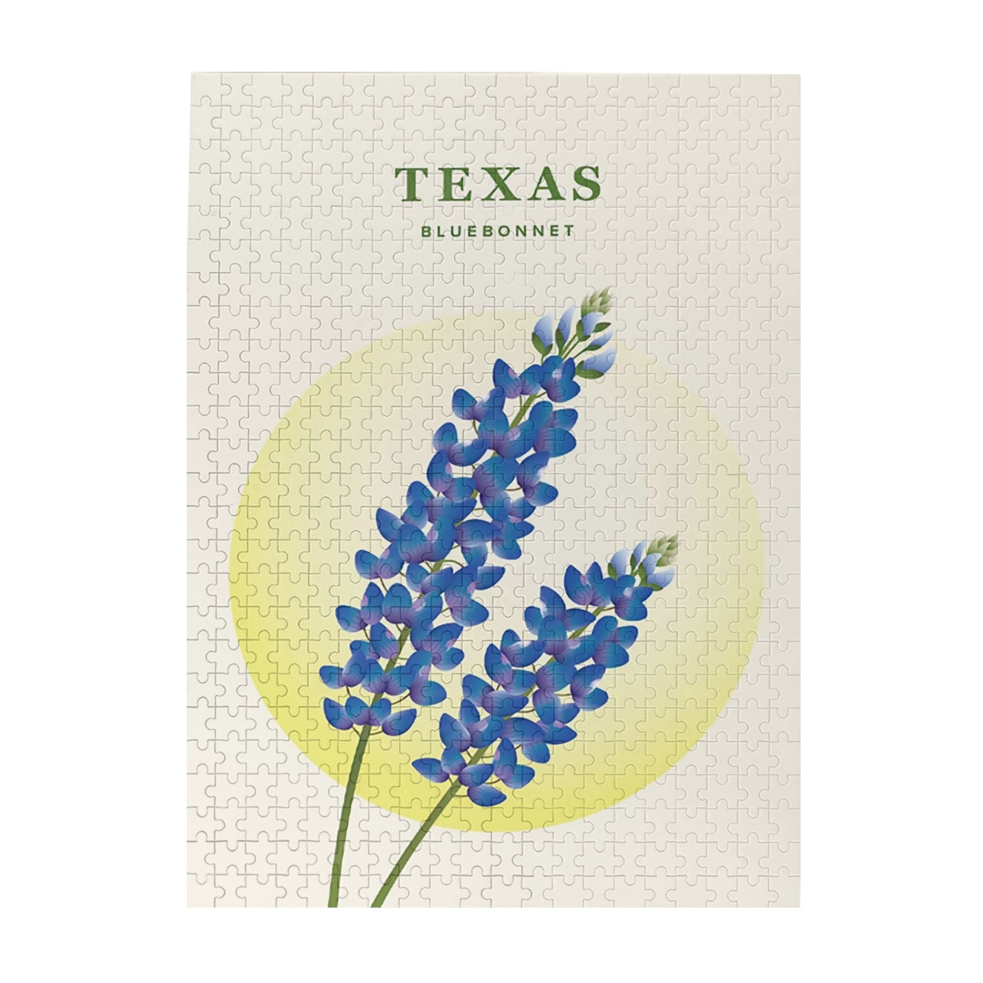 Texas State Flower Puzzle, Bluebonnet Illustration, Texas Puzzle ...