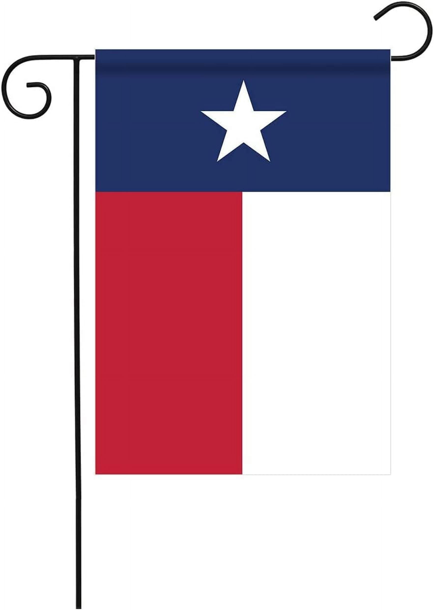 Texas State Garden Flags Double Sided Vivid Color and Fade Proof Small ...