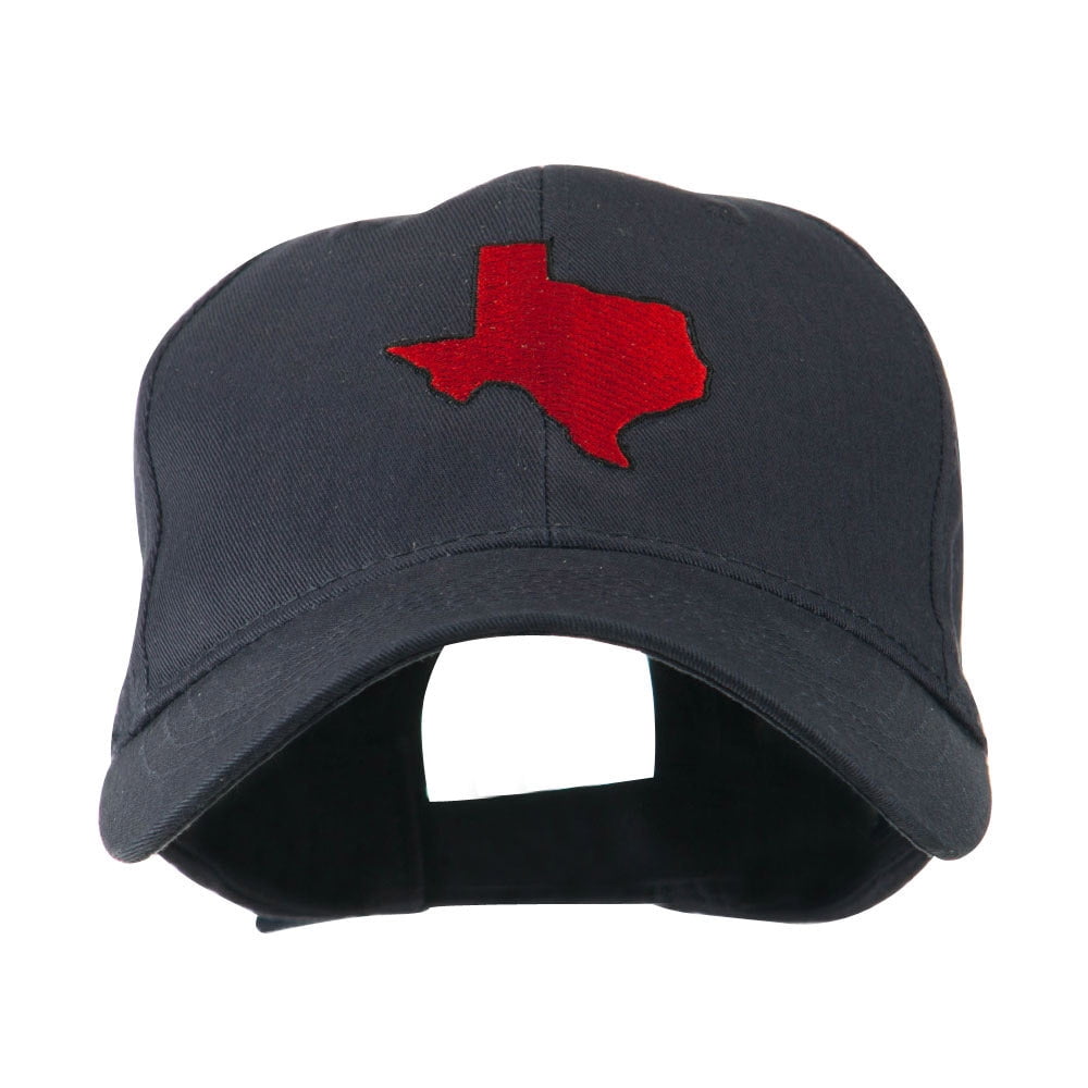 Texas State Outline Embroidered Cap - Navy OSFM - Walmart.com