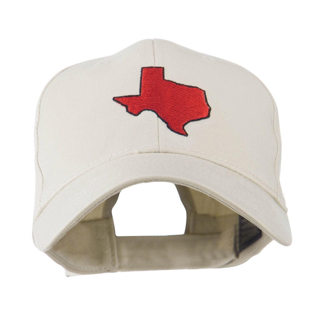 Texas State Outline Embroidered Cap - Stone OSFM - Walmart.com