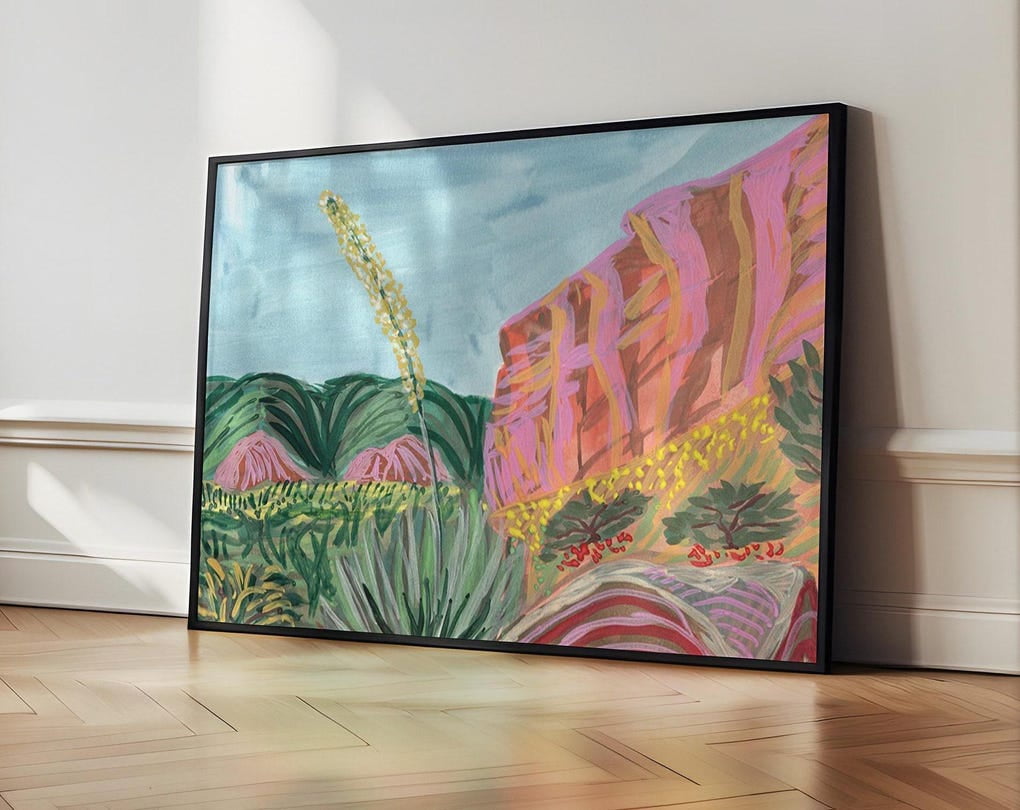 Texas State Park Print Caprock Canyons Texas Travel Poster Texas ...