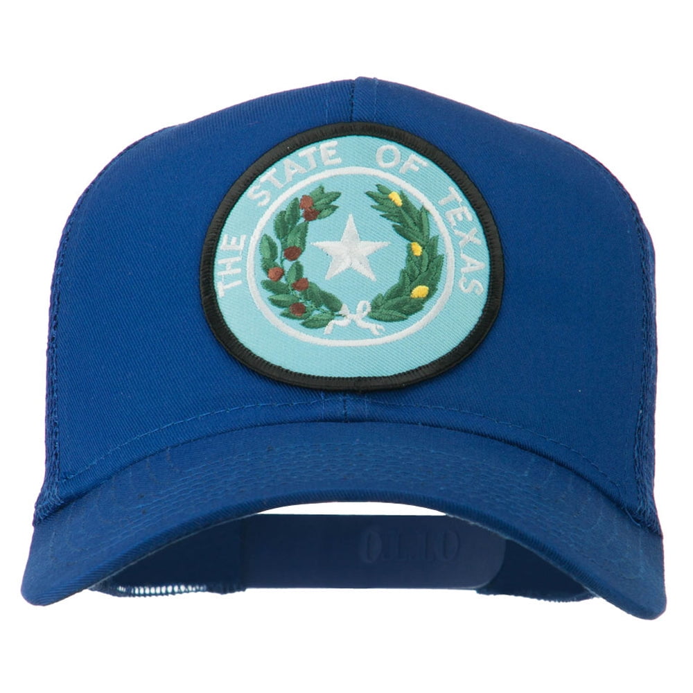 Texas State Seal Patched Mesh Cap - Royal OSFM - Walmart.com