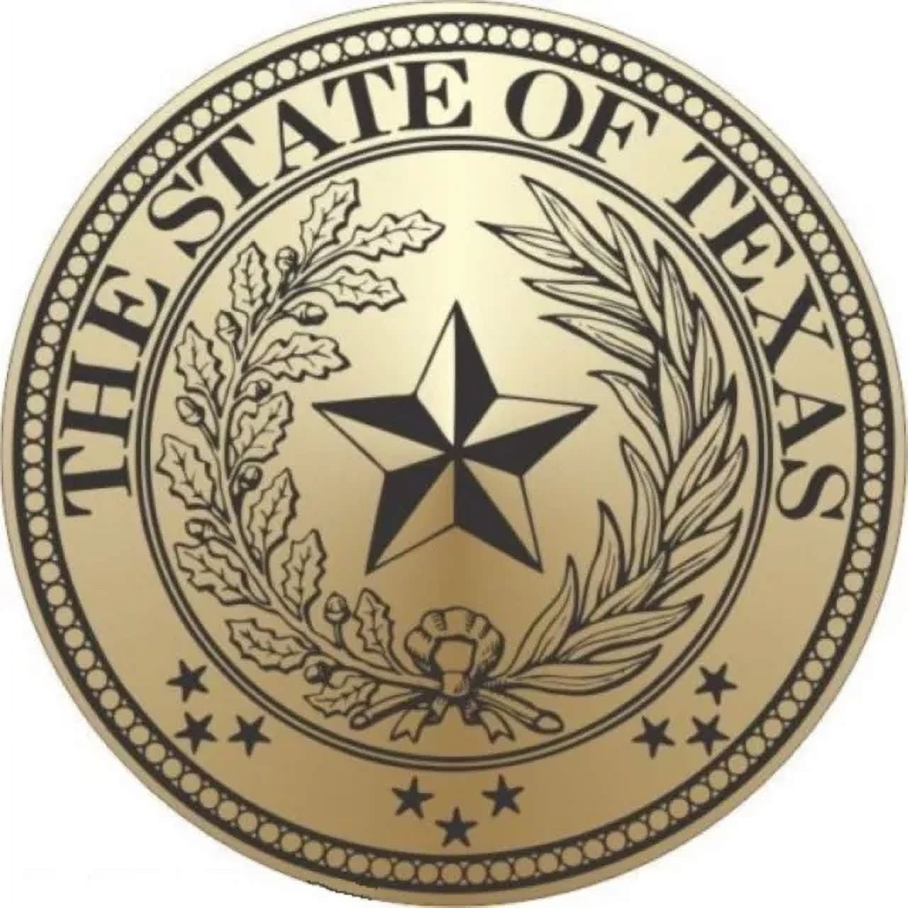 Texas State Seal Sticker Laptop Sticker Hard Hat Stickerphone Decal ...