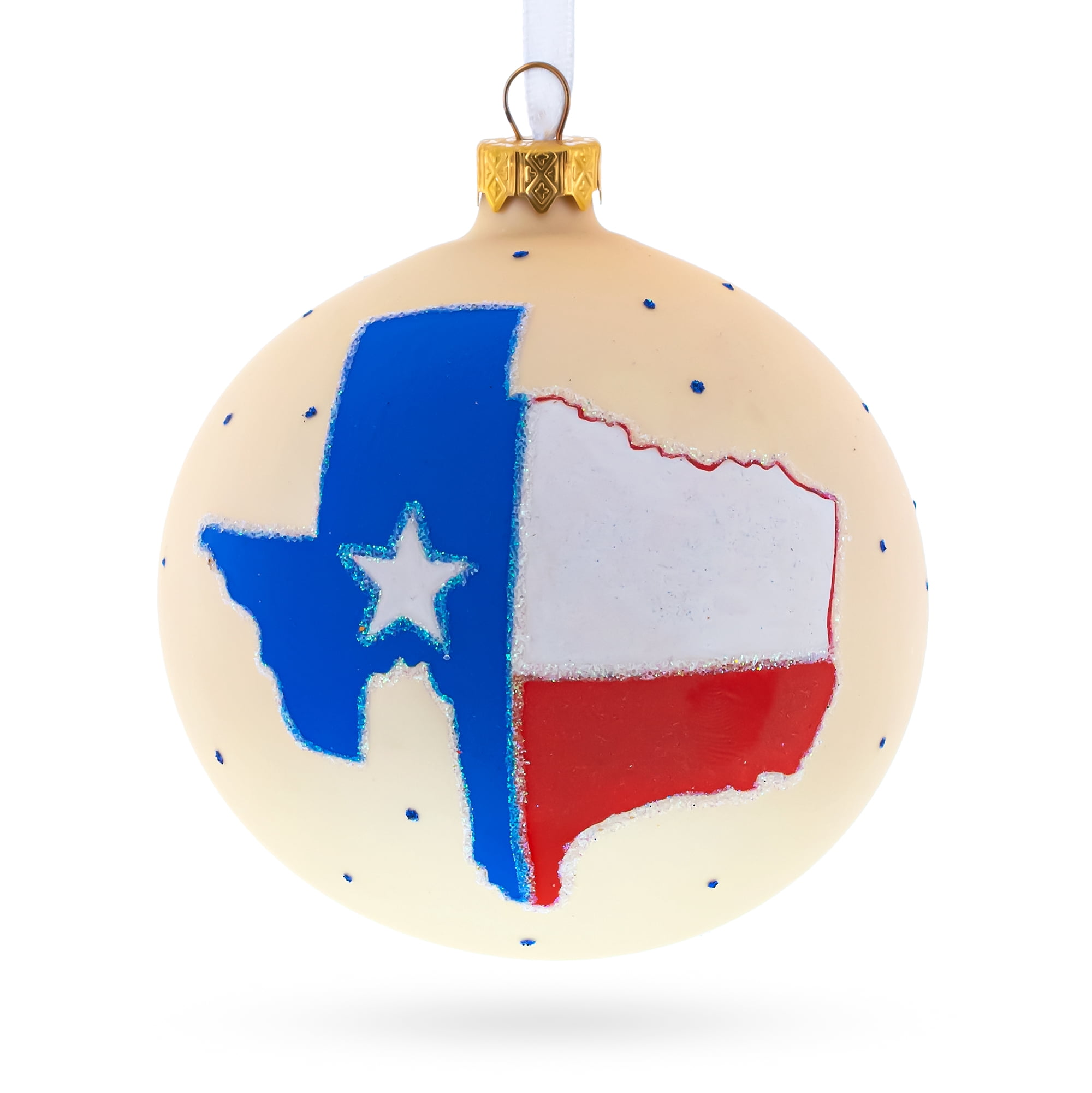 Texas State, USA Glass Ball Christmas Ornament 4 Inches - Walmart.com