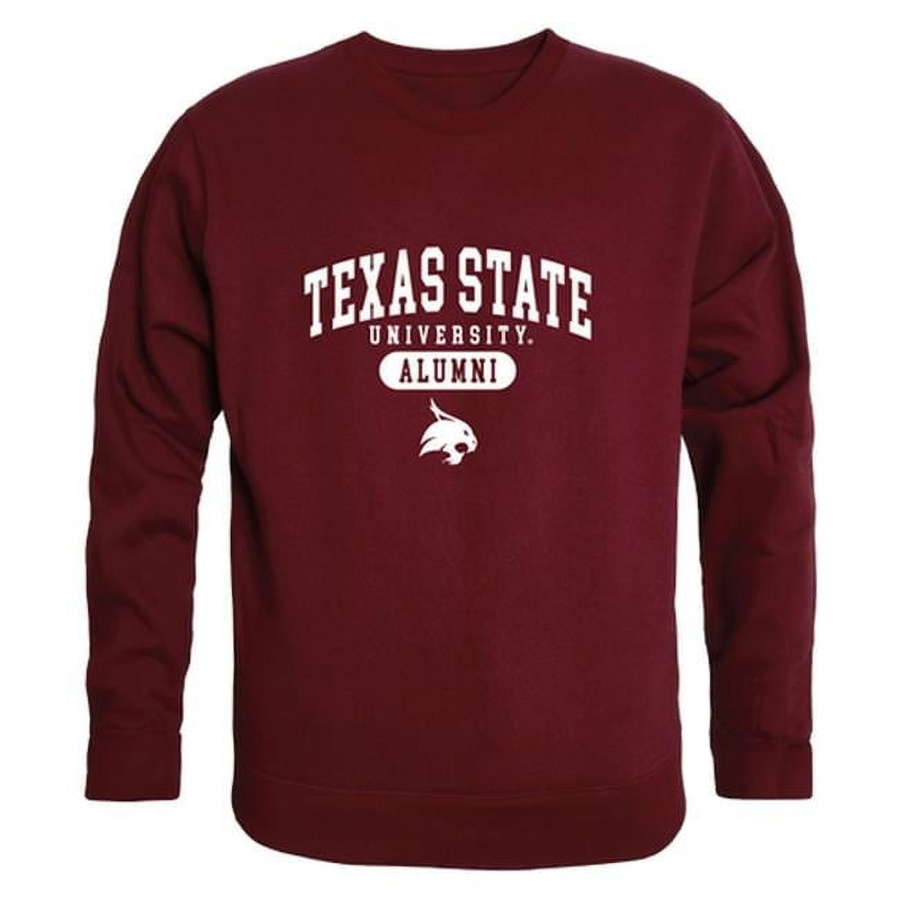 Texas State University Bobcats Alumni Fleece Sweatshirt, Maroon - Extra ...